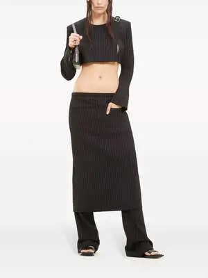 COURREGES Heritage Pinstripe Long Skirt