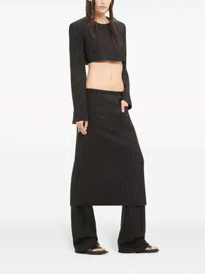 COURREGES Heritage Pinstripe Long Skirt