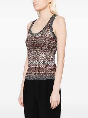 Missoni Crochet-knit Sequinned Tank Top