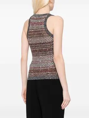 Missoni Crochet-knit Sequinned Tank Top