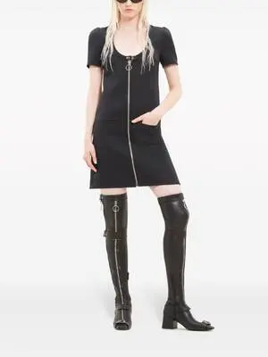 COURREGES Buckle-detail Twill Dress