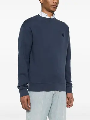 Maison Kitsuné Bold Fox Head Cotton Sweatshirt - Blue