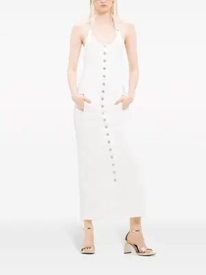 COURREGES Halterneck Denim Dress