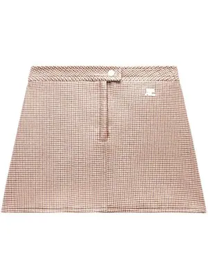 COURREGES Re-edition Checked Miniskirt