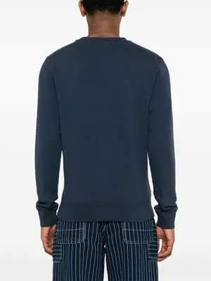 Maison Kitsuné Bold Fox Head Cotton Sweatshirt - Blue