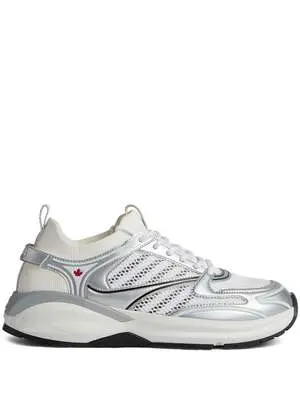 Dsquared2 Panel-detailed Mesh Sneakers - White