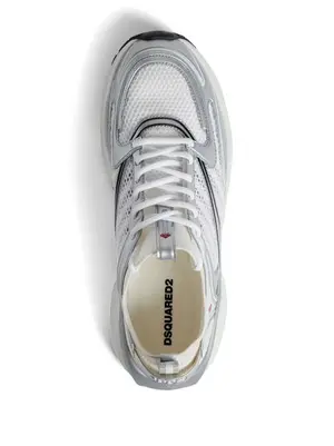 Dsquared2 Panel-detailed Mesh Sneakers - White