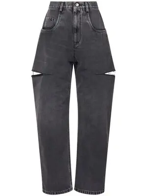 MAISON MARGIELA Cut-out Jeans - Black