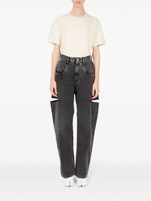 MAISON MARGIELA Cut-out Jeans - Black