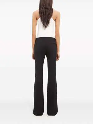 COURREGES Twist-front Bootcut Trousers - Black