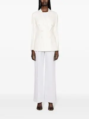 Kiton Double-breasted Canvas Blazer