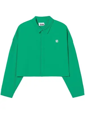 Izzue Logo-plaque Cropped Shirt