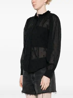 MARANT ETOILE Terzali Floral-embroidered Blouse