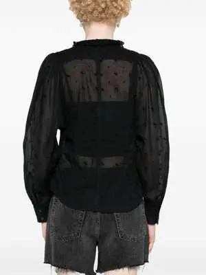 MARANT ETOILE Terzali Floral-embroidered Blouse