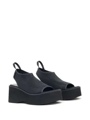 COURREGES 90mm Scuba Wave Platform Sandals