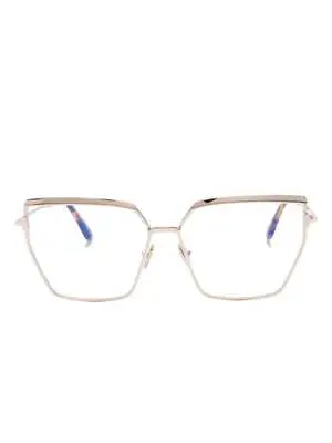 TOM FORD Oversize-frame Glasses - Gold