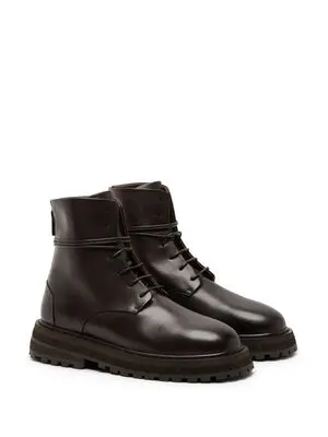 Marsèll Carro Leather Combat Boots - Brown