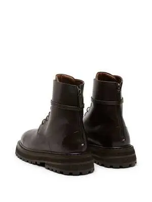 Marsèll Carro Leather Combat Boots - Brown