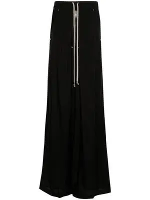 Rick Owens Bela Satin Wide-leg Trousers
