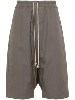 Rick Owens Pods Drop-crotch Shorts - Grey