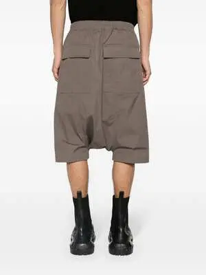 Rick Owens Pods Drop-crotch Shorts - Grey