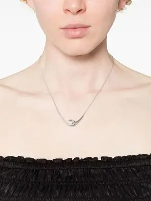 SHAUN LEANE Hook Pendant Necklace - Silver