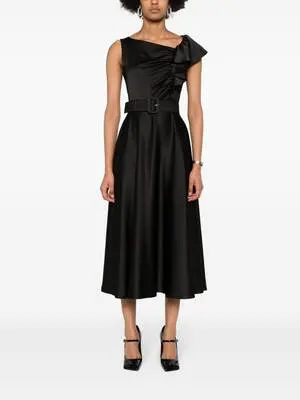 NISSA Belted Midi Dress