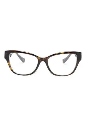 Versace Cat-eye Frame Glasses - Brown