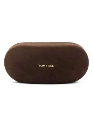 TOM FORD Logo-plaque Round-frame Eyeglasses