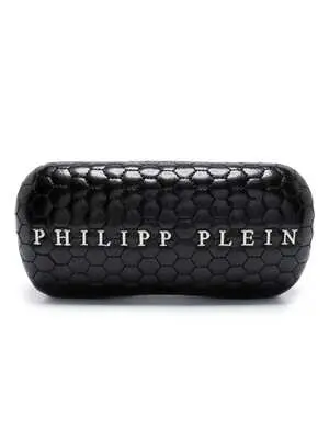 Philipp Plein Logo-plaque Square-frame Sunglasses - Grey