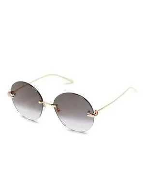 CARTIER Trinity Round-frame Sunglasses