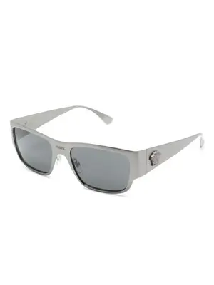 Versace Medusa Plaque Rectangle Sunglasses