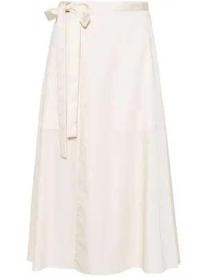 JOSEPH Alix Cotton Skirt - Neutrals