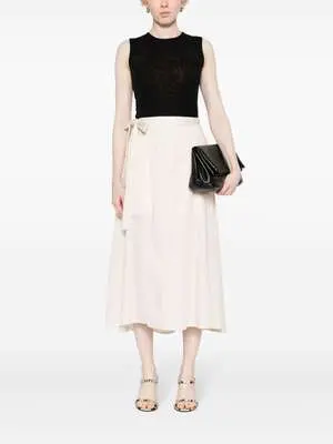 JOSEPH Alix Cotton Skirt - Neutrals