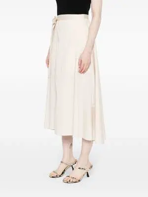 JOSEPH Alix Cotton Skirt - Neutrals