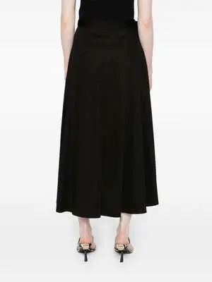 JOSEPH Alix Cotton Skirt - Black
