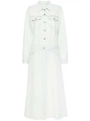 MAISON MARGIELA Single-stitch Denim Maxi Coat