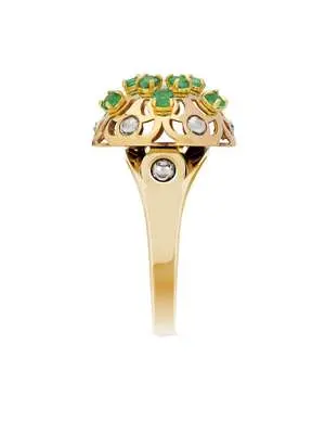 OFFICINA BERNARDI 18kt Yellow Damasco Emerald Ring - Gold