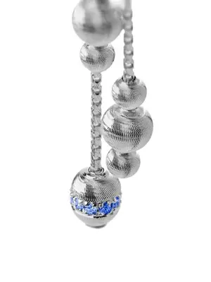 OFFICINA BERNARDI 18kt White Gold Empire Sapphire Drop Earrings - Silver