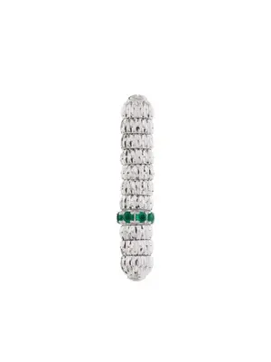 OFFICINA BERNARDI 18kt White Gold Emerald Drop Earrings
