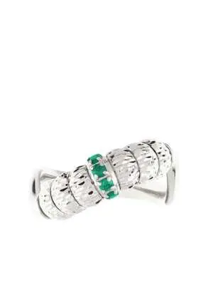 OFFICINA BERNARDI 18kt White Gold Emerald Ring - Silver