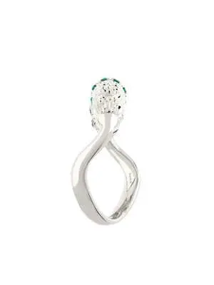 OFFICINA BERNARDI 18kt White Gold Emerald Ring - Silver
