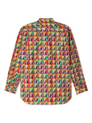 Comme Des Garçons Graphic-print Cotton Shirt - Red