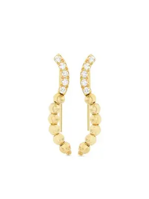 OFFICINA BERNARDI 18kt Yellow Diamond Cuff Earrings - Gold