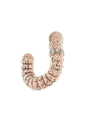 OFFICINA BERNARDI 18kt Rose Gold Diamond Hoop Earrings - Pink