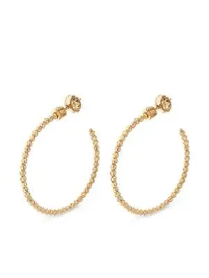 OFFICINA BERNARDI 18kt Yellow Moon Diamond Hoop Earrings - Gold