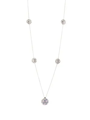 OFFICINA BERNARDI 18kt White Gold Damasco Sapphire Necklace - Silver
