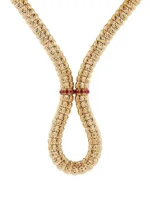OFFICINA BERNARDI 18kt Yellow Ruby And Diamond Necklace