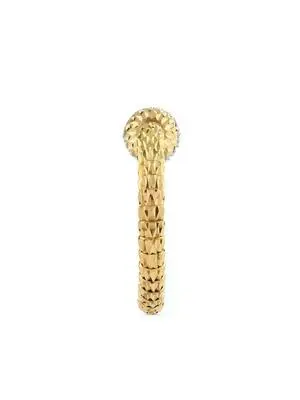 OFFICINA BERNARDI 18kt Yellow Diamond Hoop Earrings - Gold