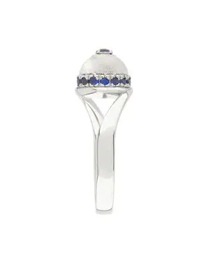 OFFICINA BERNARDI 18kt White Gold Empire Sapphire Ring